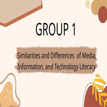 MELC MIL 2 PPT Identify the similarities and differences between and ...