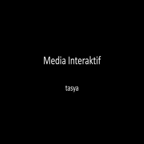 Media interaktif | PPTX