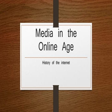 Media in the online age | PPT
