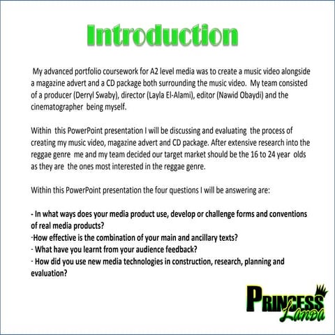 Media evaluation intro | PPTX