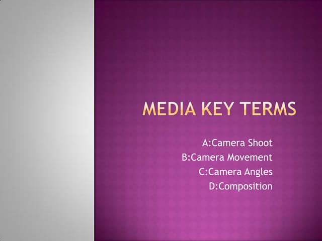 Camera shots angles | PPT