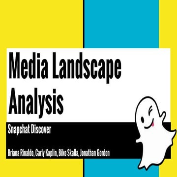 Media Landscape Analysis of Snapchat Discover - NHBuzzFeed | PPTX