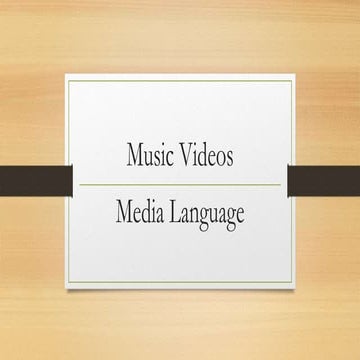 Media Language Case Study | PPTX