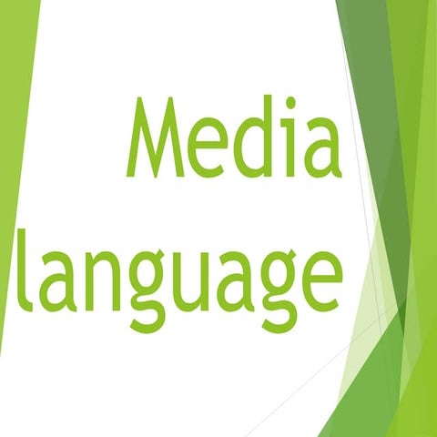 Media language | PPT