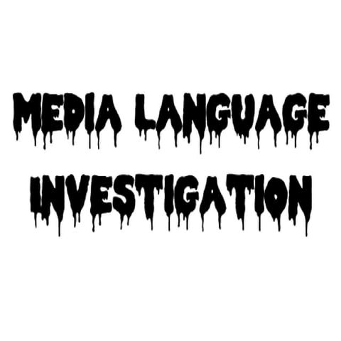 Media language Investigation | PPT