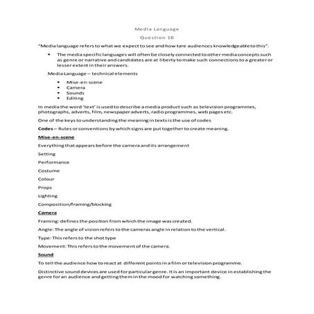 Media language question b | PDF