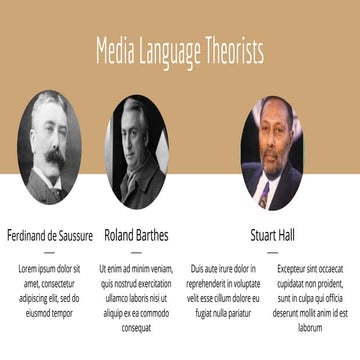 Media language theorists | PPTX