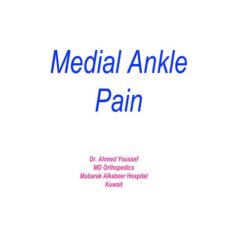 Medial ankle pain | PPT