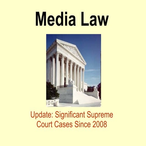 Media law update | PPT