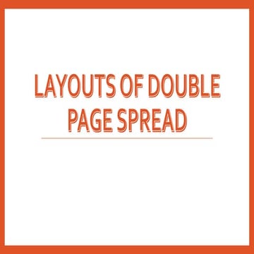 Media layouts of double page spread | PPT
