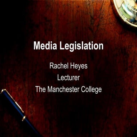 Media legislation | PPT