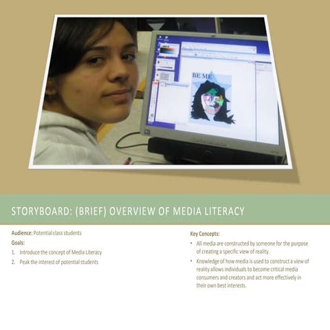 Media Literacy (Brief) Overview Storyboard | PPT
