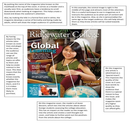 Media magazine analysis cover 2 | PDF