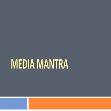 Media mantra pr and digital credentials | PPTX