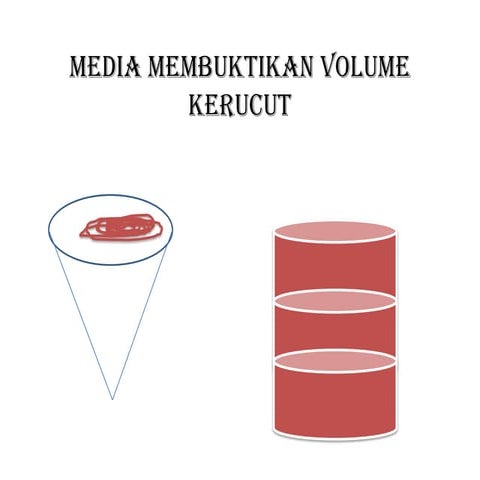 Media membuktikan volume kerucut | PPT