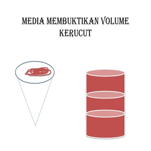 Media membuktikan volume kerucut | PPTX