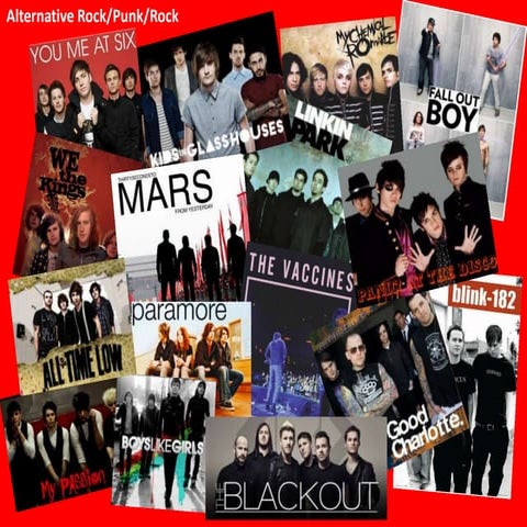 Media mood board | PPTX | Alternative Rock | Rock Music
