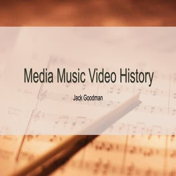 Media music video history | PPT