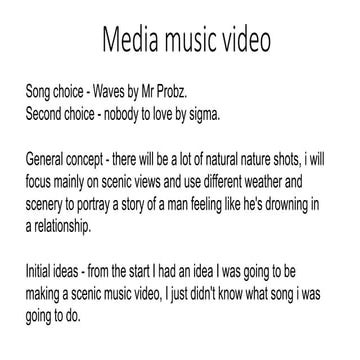 Media music video presentation | PPTX
