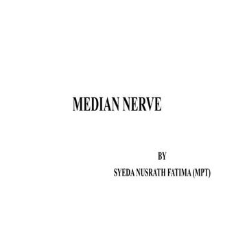 MEDIAN NERVE.pptx