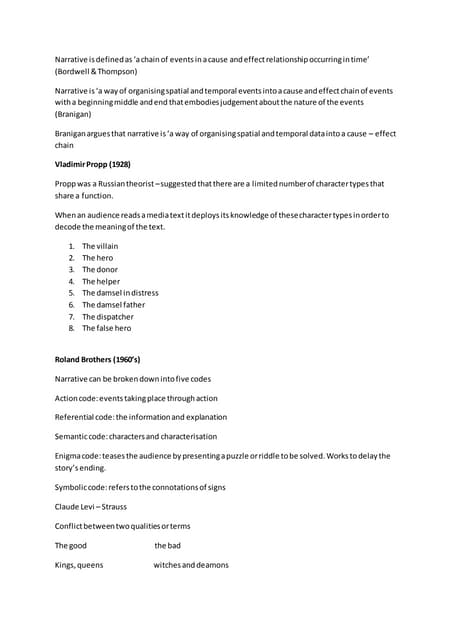 Narrative theory | PDF