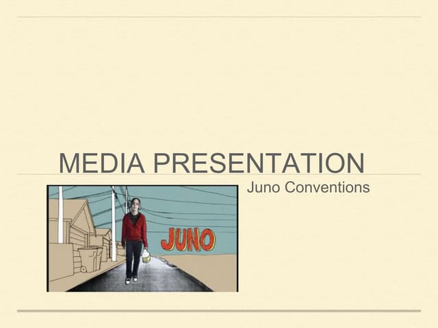 Juno Opening sequence powerpoint