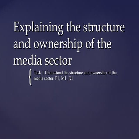 ownership patterns in media | PPTX