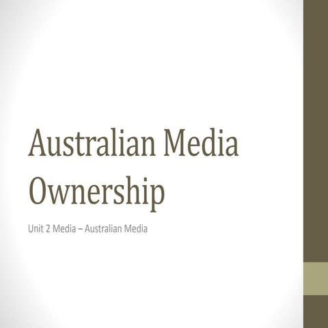 Media ownership | PPTX