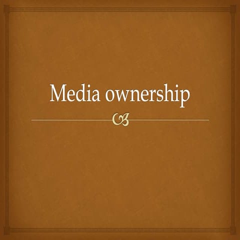 Media ownership | PPTX