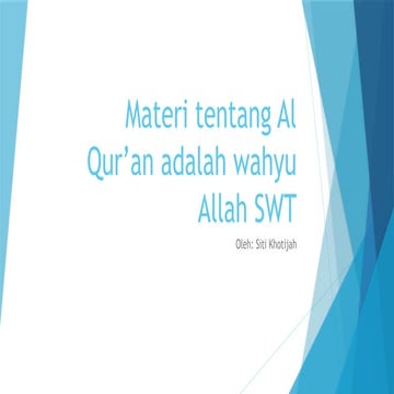 Media Pembelajaran Al-Qur'an adalah wahyu Allah SWT.pptx
