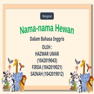 Media Pembelajaran B Inggris HEWAN.pptx