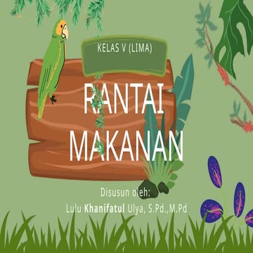 MODUL AJAR IPAS KELAS V Tentang Rantai Makanan dan Ekosistem | PDF