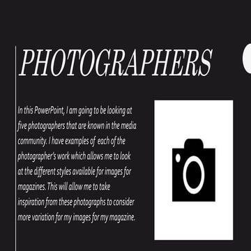 Photographer Annie Leibovitz | PPTX