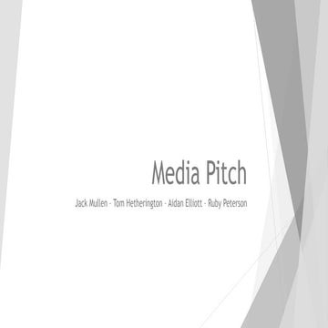 A2 Music Video Media pitch | PPTX | Music | Entertainment