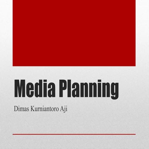 Media planning | PPTX