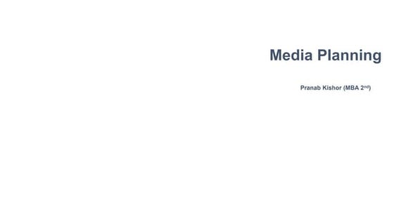 Chap10 Media Planning And Strategy | PDF
