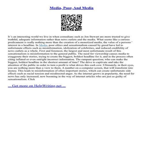 The Problem of the Media | PPT