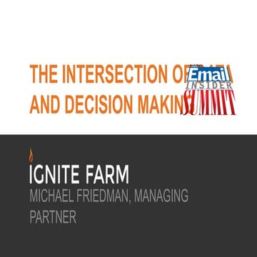 The Intersection of Data and Decision Making | PPT