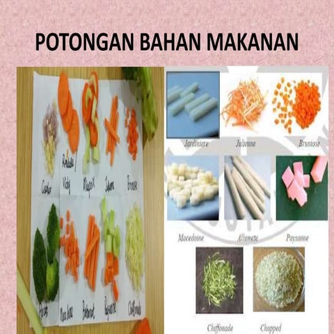 JENIS-JENIS POTONGAN SAYUR | PPTX
