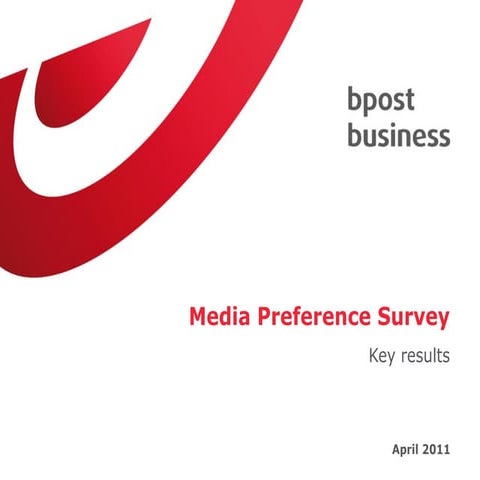 Media preference survey 2011: key learnings | PPT