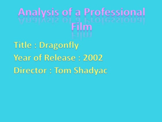 For The Birds Short Film Analysis | PPT