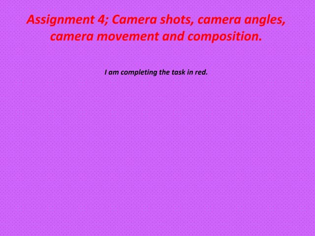 Camera shots angles | PPT