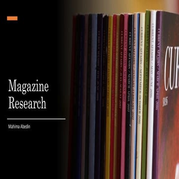Magazine Research | PPTX