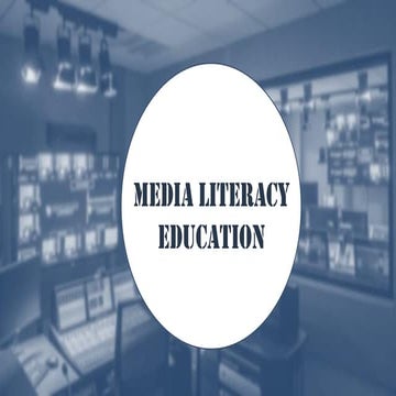 Media Literacy Education Malta | PPT