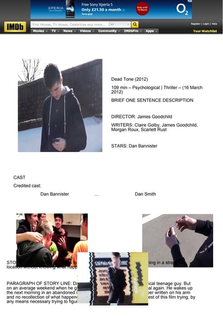 IMDb template | DOC | Movies | Entertainment