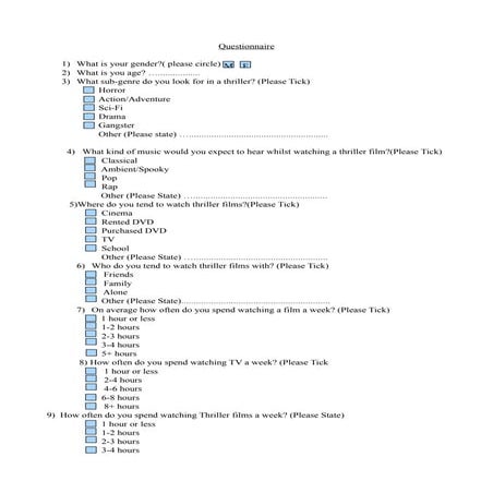 Media questionnaire | PAGES