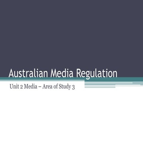 Media regulation | PPT