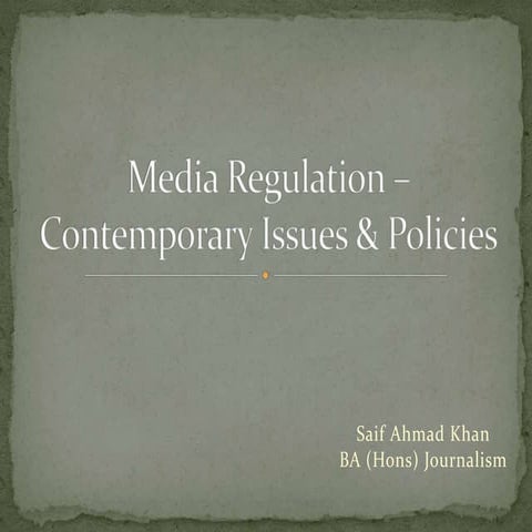 Regulatory Bodies | PPTX