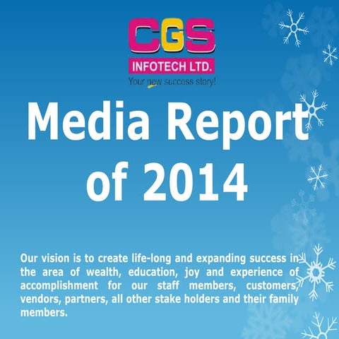 CGS Infotech Media Report of 2007 | PPT