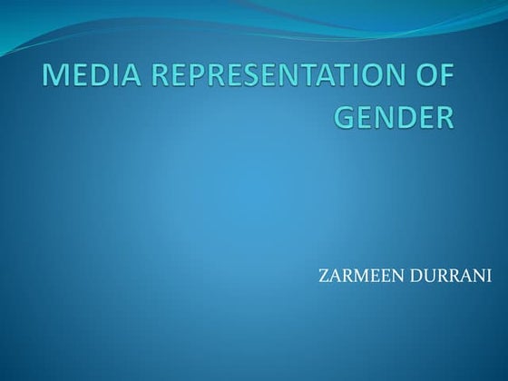 Representation of Gender in TV Dramas | PPTX | Lifestyle | Genres